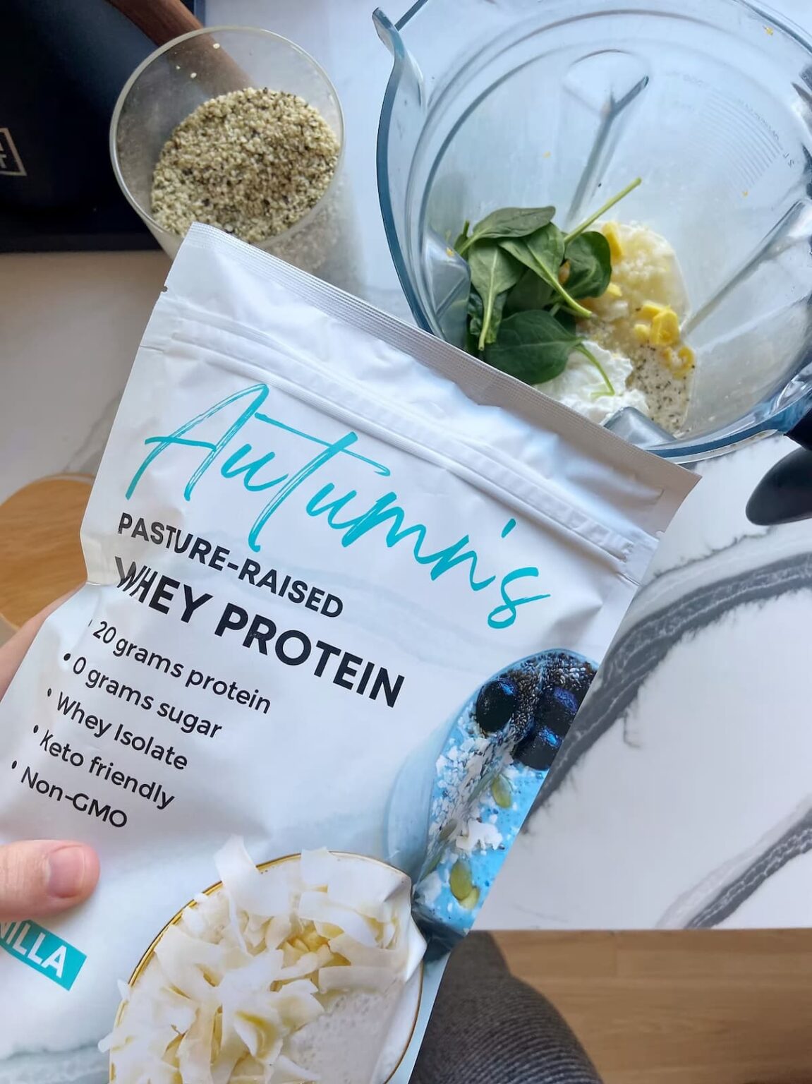 Citrus Green Protein Smoothie - Autumn Elle Nutrition