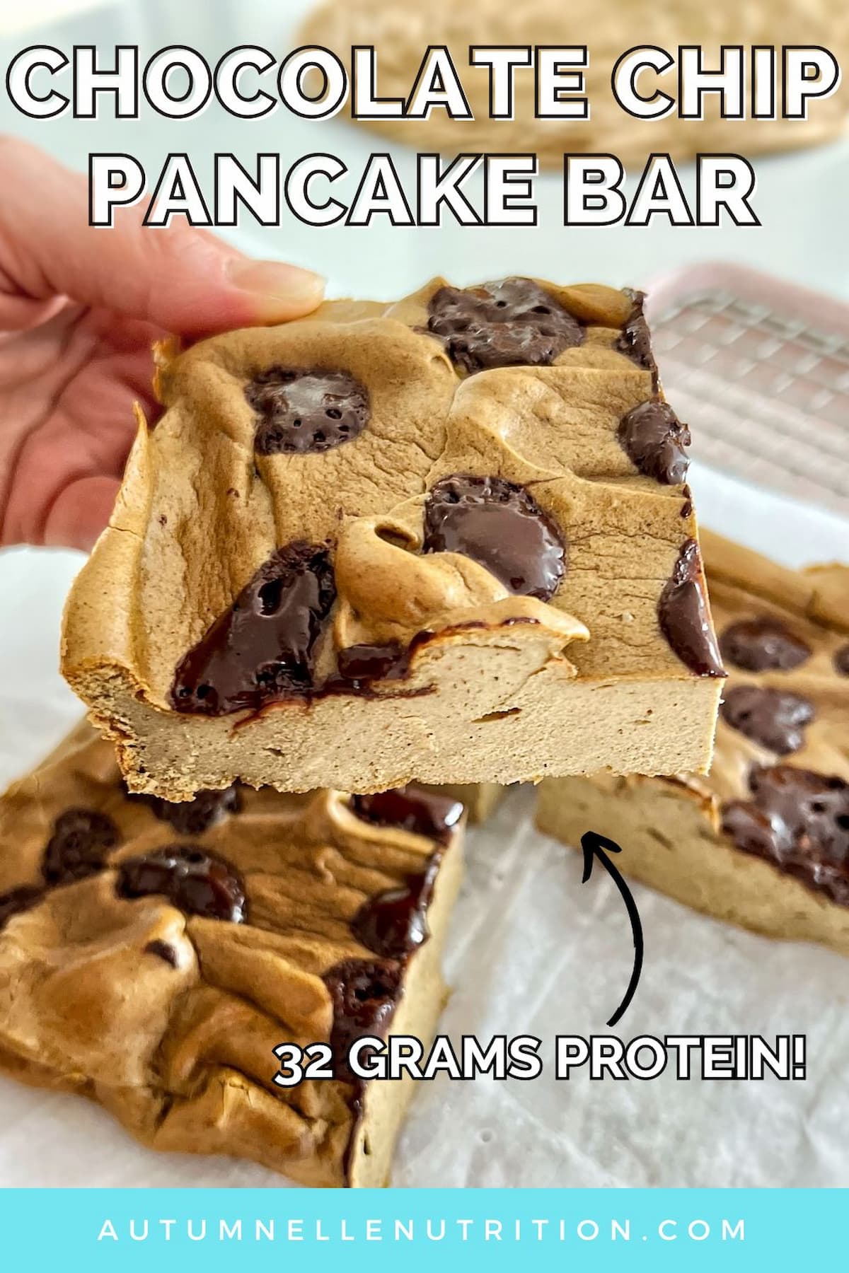Chocolate Chip Protein Pancake Bars - Autumn Elle Nutrition