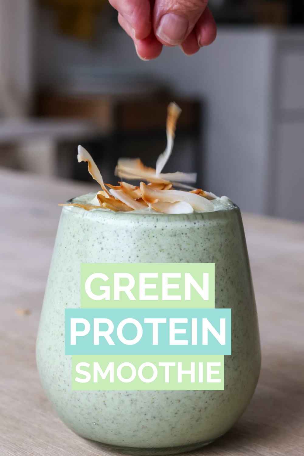 Citrus Green Protein Smoothie With Pineapple And Lemon - Autumn Elle ...